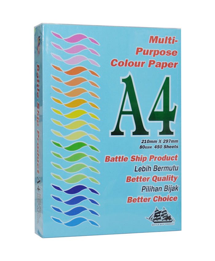 A4 COLOUR SIMILI (80GSM) DARK BLUE / Turquoise [D137/ 149] / Colour Paper